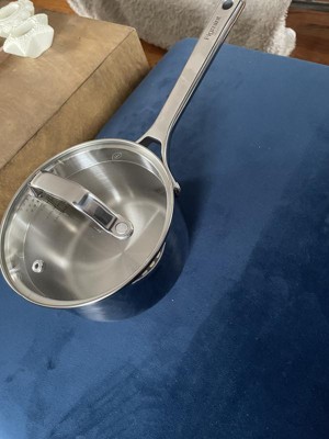 1.5qt Stainless Steel Sauce Pan With Straining Lid Silver - Figmint ...