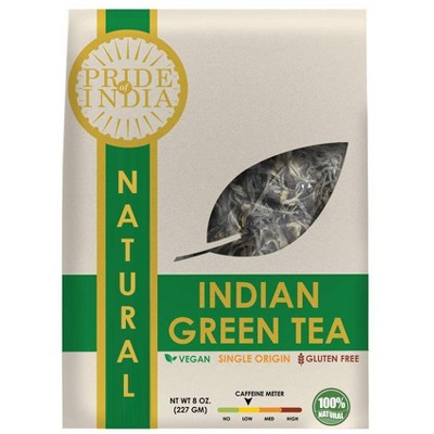 Pride Of India Indian Green Tea Pack Of 1 - 8 Oz : Target