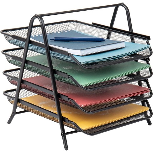 Mind Reader 4-tier Paper Tray, Desktop Organizer, File Storage ...