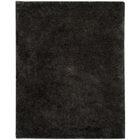 Supreme Shag Sgs621 Hand Tufted Area Rug - Dark Grey - 8'x10 ...