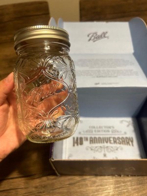 Ball 4pk 16oz Pint 140th Anniversary Regular Mouth Mason Jar : Target