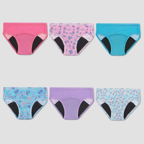 Hanes Toddler Girls' 6pk Training Briefs - Colors May Vary : Target