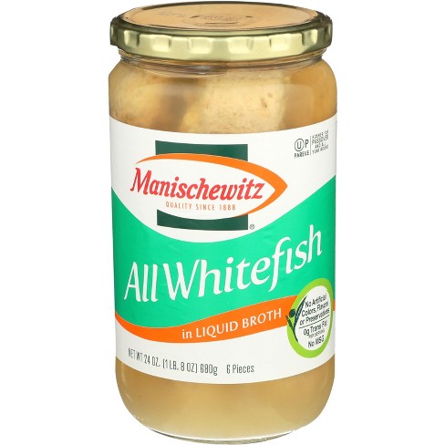Manischewitz All Whitefish In Liquid Broth - Case Of 6 - 24 Oz : Target