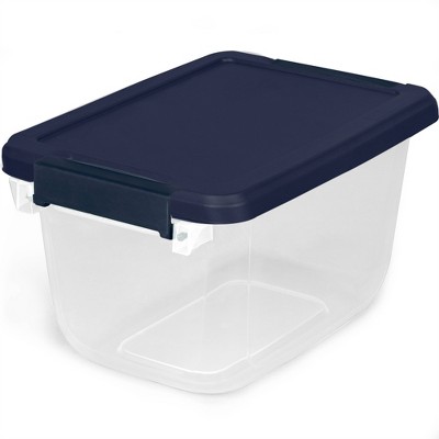 Home Logic 6.5qt 8pk Storage Bins Clear : Target