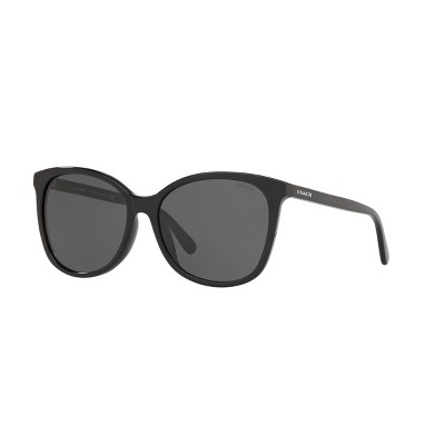 Coach Hc8271u 57mm Woman Square Sunglasses Dark Grey Lens : Target