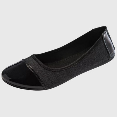 Alpine Swiss Kelly Cap Toe Ballet Flats Two Tone Comfortable Slip On ...