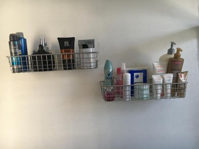 Mdesign Metal Wall Mount Hanging Basket Bin For Home Storage : Target