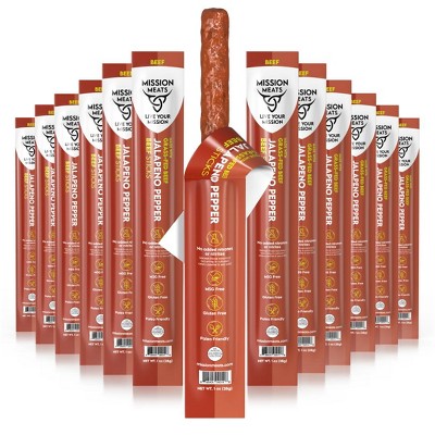 Mission Meats Beef Sticks, 100% Grass Fed & Pasture Raised, Zero Sugar ...