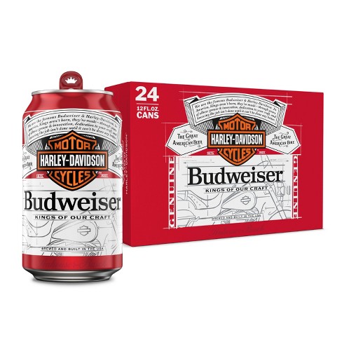 Budweiser Red Crown Tab Beer - 24pk/12 Fl Oz Cans : Target