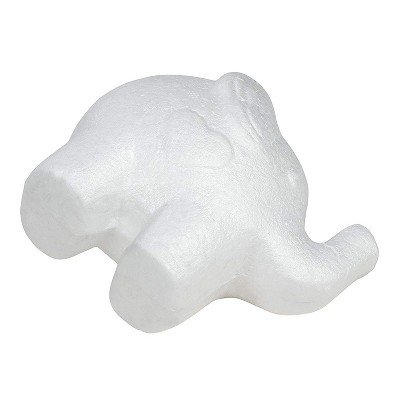 Buy Genie Crafts 4 Pack Foam Elephant Craft Base, Styrofoam Zoo Animals ...