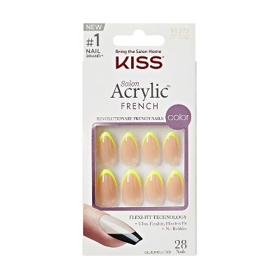 Kiss Products Complete Salon Acrylic Fake Nails Kit - 74ct : Target