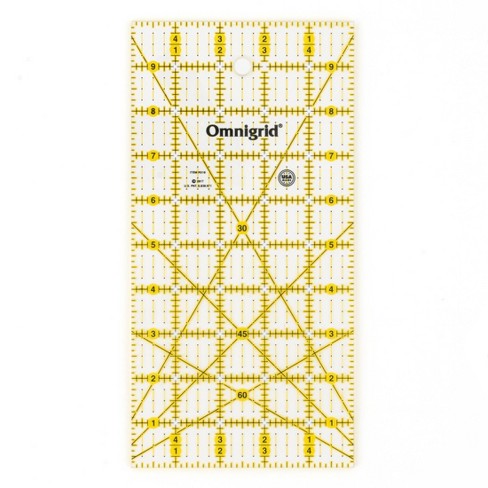 Omnigrid 5" X 10" Rectangle Quilting And Sewing Ruler : Target