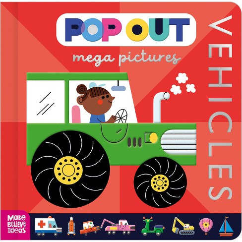 Pop Out Mega Pictures Vehicles - By Sarah Creese (board Book) : Target
