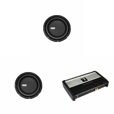 Diamond Audio Des 1-Ch 500W Amp W/Remote And (2) Diamond Elite 12" Dvc ...
