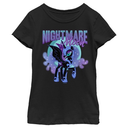 Girl's My Little Pony Princess Luna Nightmare Moon T-shirt - Black ...