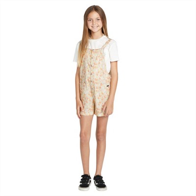 Volcom Girls Stone Strut Romper, Slate Grey - S : Target