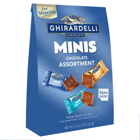 Ghirardelli Minis Chocolate Assortment Candy Squares - 12.4oz : Target