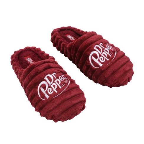 Dr Pepper Logo Adult Red Scuff Slippers-small : Target