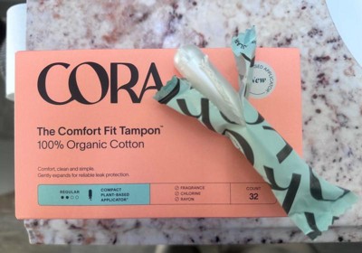 Cora Organic Cotton Tampons Mix Pack - Light/regular/super Absorbency ...