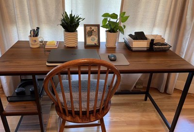 Costway 55'' Computer Desk Office Study Table Workstation Home W ...