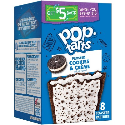 Pop-tarts Frosted Cookies & Cream Pastries - 8ct/13.5oz : Target