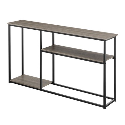 H Frame Console Table Wood Look Gray/black - Everyroom : Target