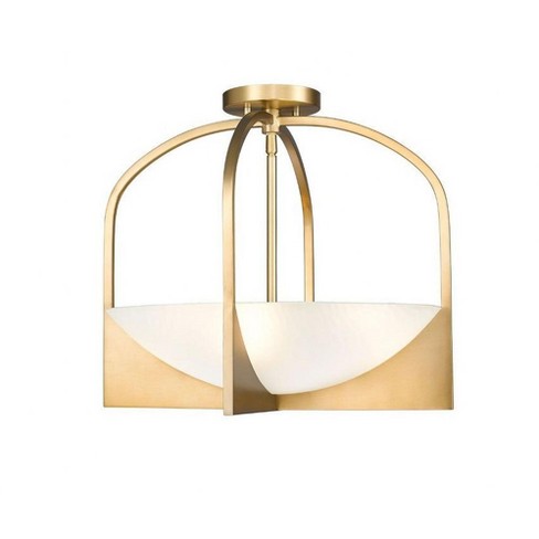 Z-lite Devon 4 - Light Semi-flush Mount In Modern Gold : Target