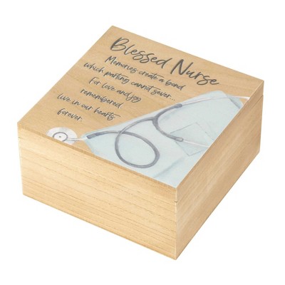 Dicksons Blessed Nurse Natural Brown 9 X 5 X 9 Inch Wood Decorative ...