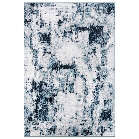 World Rug Gallery Contemporary Chic Abstract Design Area Rug - Blue 5 ...