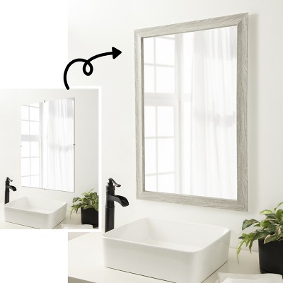 Amanti Art Mirror Makeover Bathroom Mirror Frame Border Kit - Fully ...