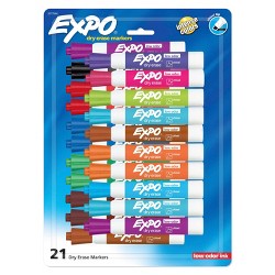 Expo 8pk Dry Erase Markers Ultra Fine Tip Multicolored : Target
