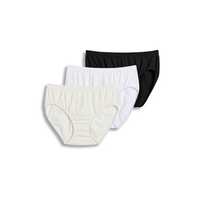 Jockey Women's Comfies Cotton Hipster - 3 Pack 5 Ivory/white/black : Target