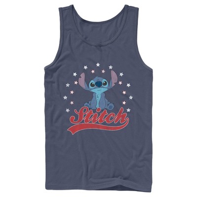 Men's Lilo & Stitch I Don't Do Mornings Light Blue Tank Top - Athletic ...