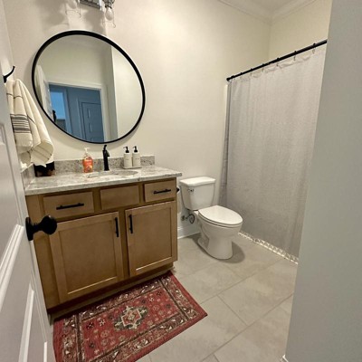 34" Round Decorative Wall Mirror Brass - Threshold™ Designed With ...