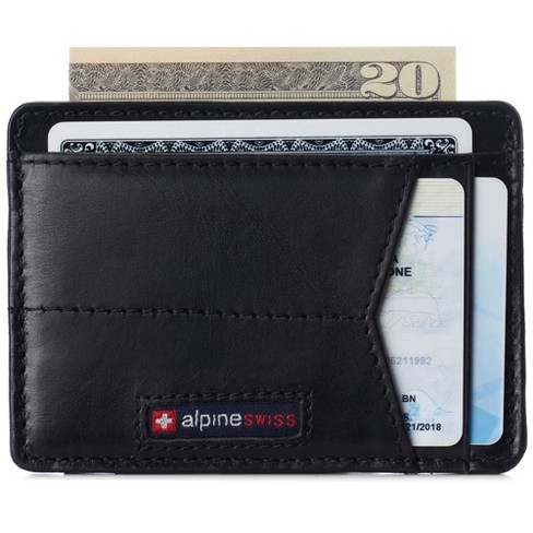 Alpine Swiss Oliver Mens Rfid Blocking Minimalist Front Pocket Wallet ...