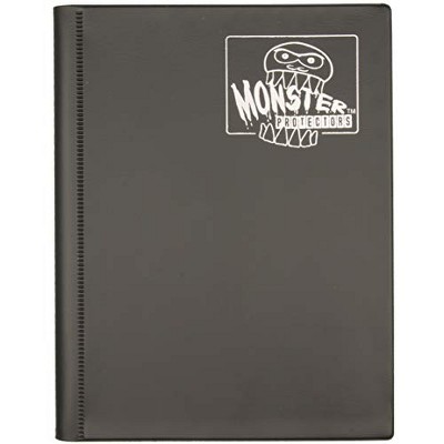 Monster Binder - 4 Pocket Trading Card Album - Matte Black - Holds 160 ...