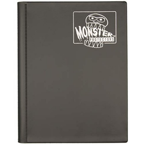 Monster Binder - 4 Pocket Trading Card Album - Matte Black - Holds 160 ...