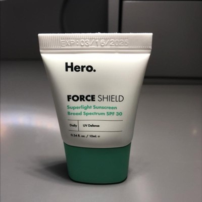 Hero Cosmetics Force Shield Superlight Sunscreen - Spf 30 - 10ml : Target