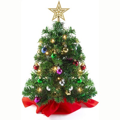 Costway 3ft Pre-lit Fiber Optic Christmas Tree Multicolor Lights : Target