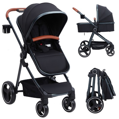 Convertible Baby Stroller,3 In 1 Reversible Newborn Pushchair With ...