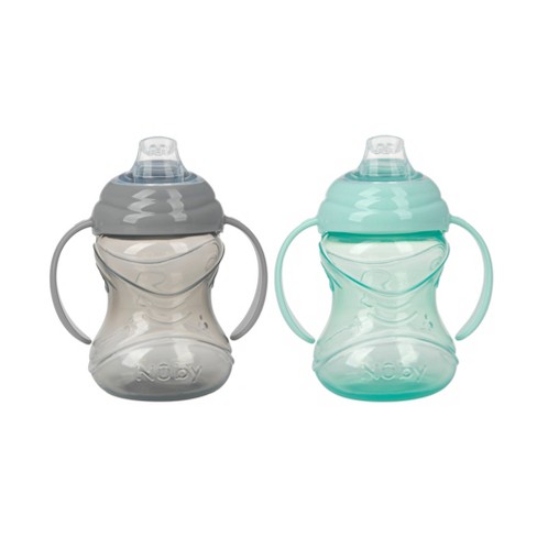 Nuby 8oz Click-it-handle Portable Drinkware Cup - 2pk : Target
