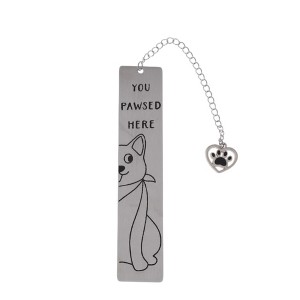 Unique Bargains Cats-Dogs Pet Bookmark Set Stainless Steel : Target