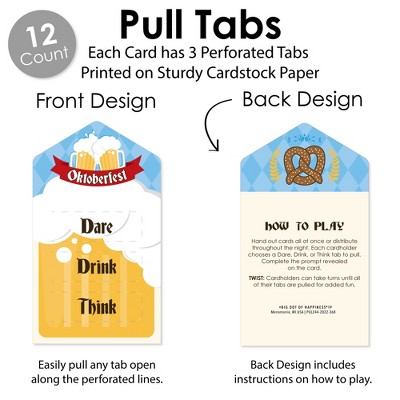 Big Dot Of Happiness Oktoberfest - Beer Festival Game Pickle Cards ...