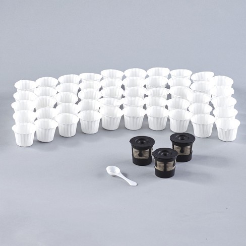 The Lakeside Collection Set Of 3 Refillable Coffee Pods With 50 Filters ...