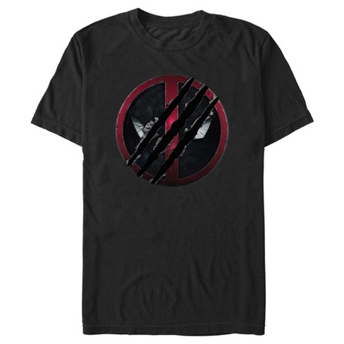 Men's Marvel: Deadpool & Wolverine Slashed Logo T-shirt - Black - Large ...