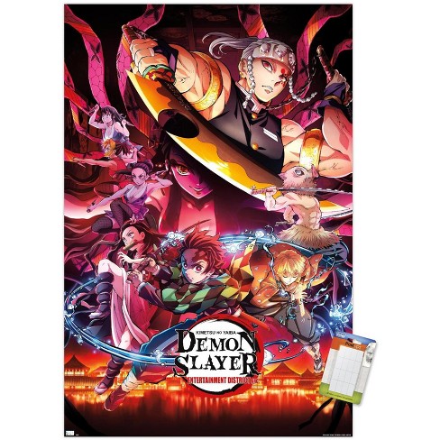 Trends International Demon Slayer - Key Visual 1 Unframed Wall Poster ...