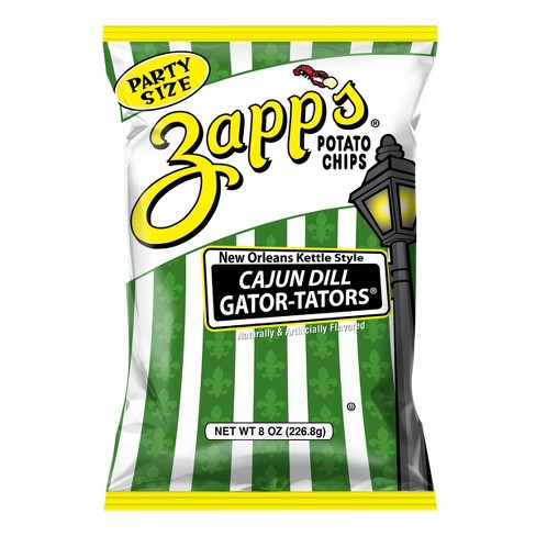Zapp's New Orleans Kettle Style Cajun Dill Gator Potatoe Chips - 8oz ...