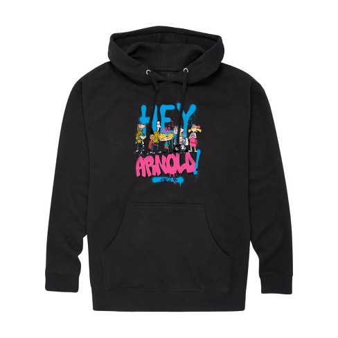 Men's Hey Arnold! Arnold Spray Paint 96 Graphic Fleece Pullover Hoodie ...