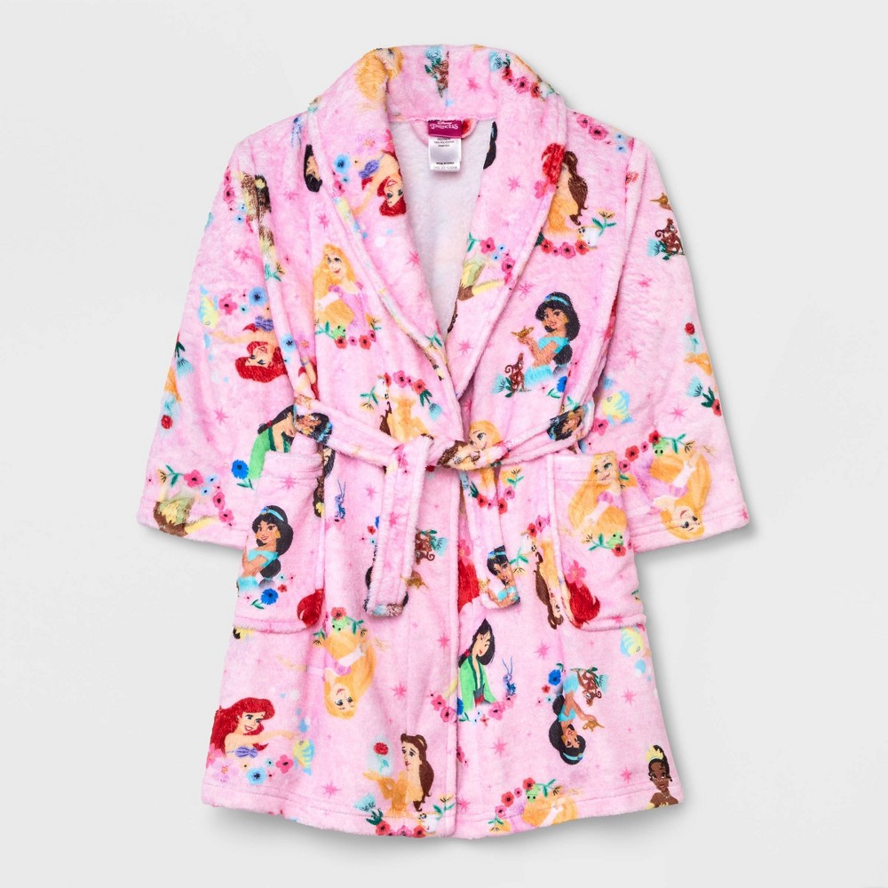 size 2T Toddler Girls' Disney Princess Robe - Pink