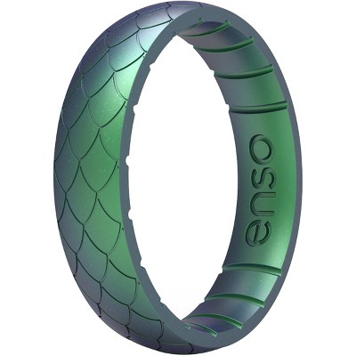 Enso Rings Thin Etched Legends Series Silicone Ring - 6 - Dragon Scale ...